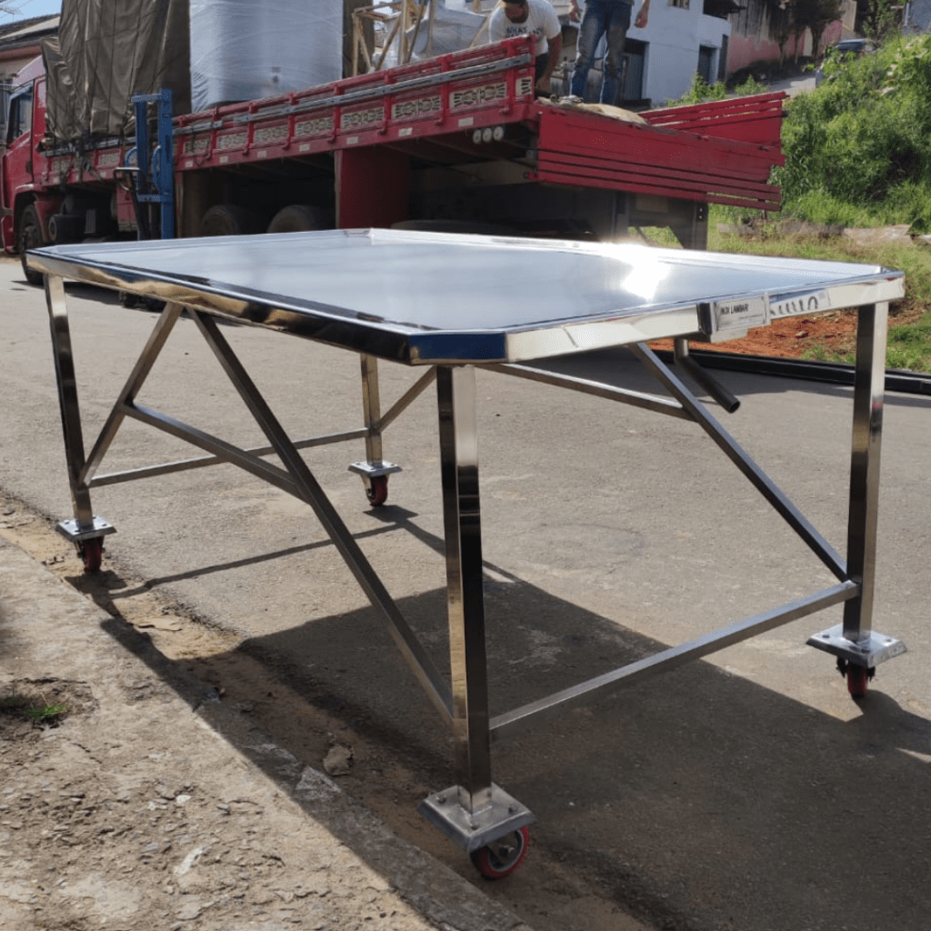 Mesa de Manipulação de Descanso de Massa - Lambari Inox